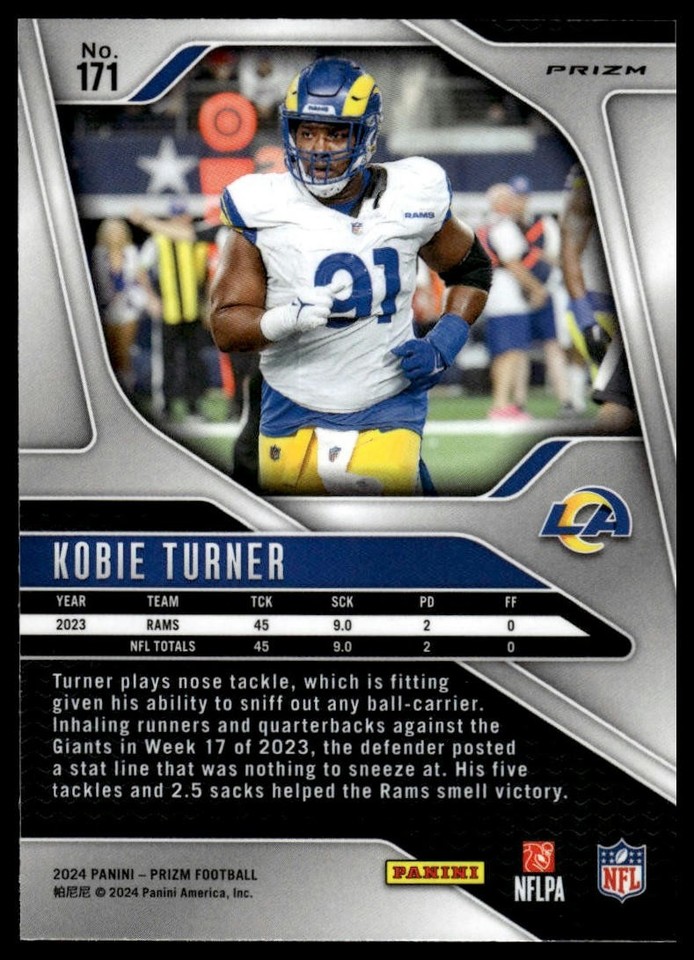 2024 Panini Prizm #171 Kobie Turner Silver | eBay