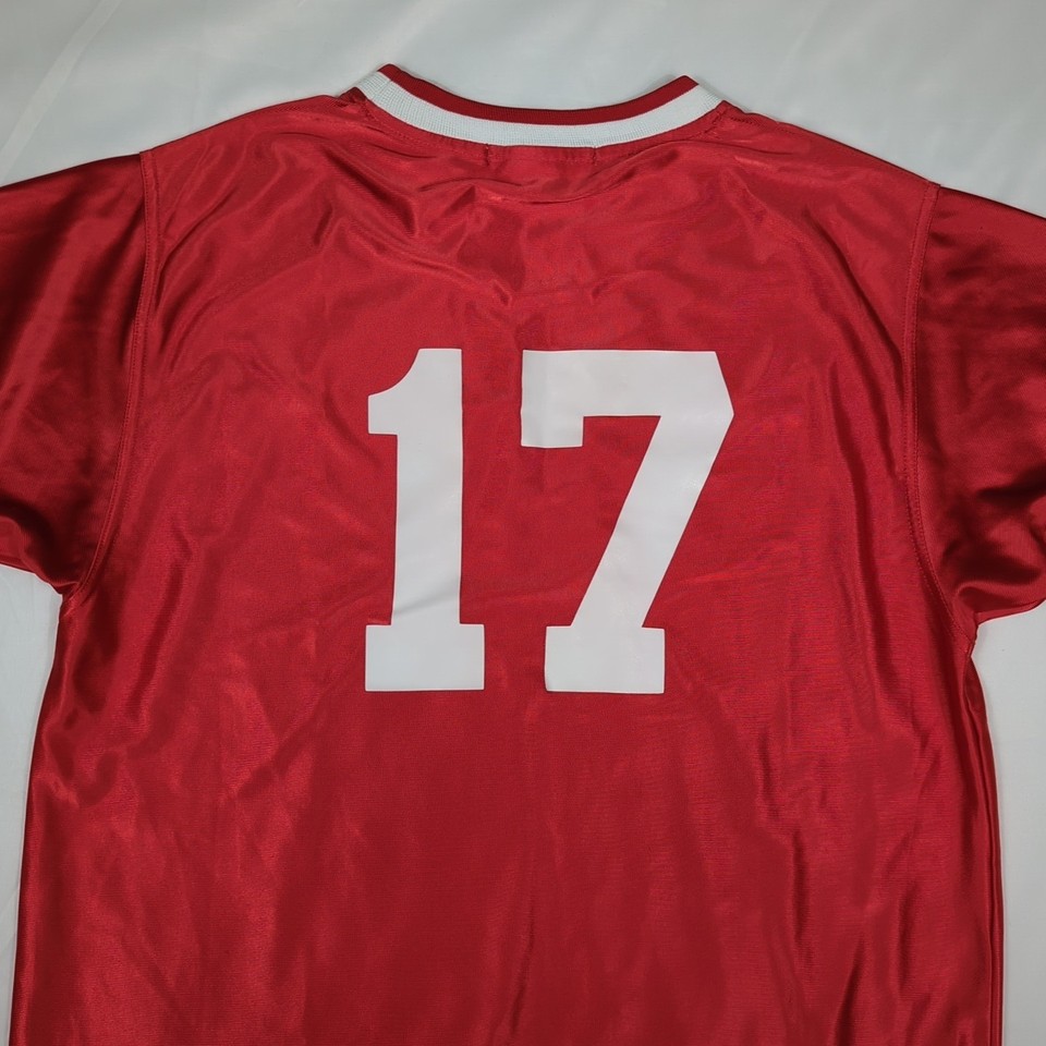 DIADORA Vtg 90s Y2K Red Western Mass FC Soccer Jersey T-SHIRT Men's M ...