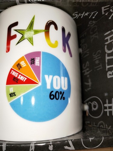 F*ck Pie Chart Mug | eBay