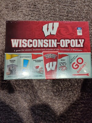 WisconsinOpoly Universitity of Wisconsin Monopoly Game, Go Badgers ...