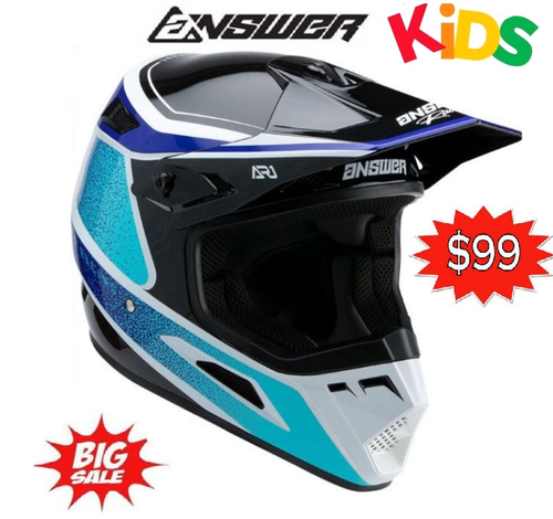 Answer Racing AR1 Youth Dirt Bike Helmet NEW Motocross Helmet Kids Yam ...