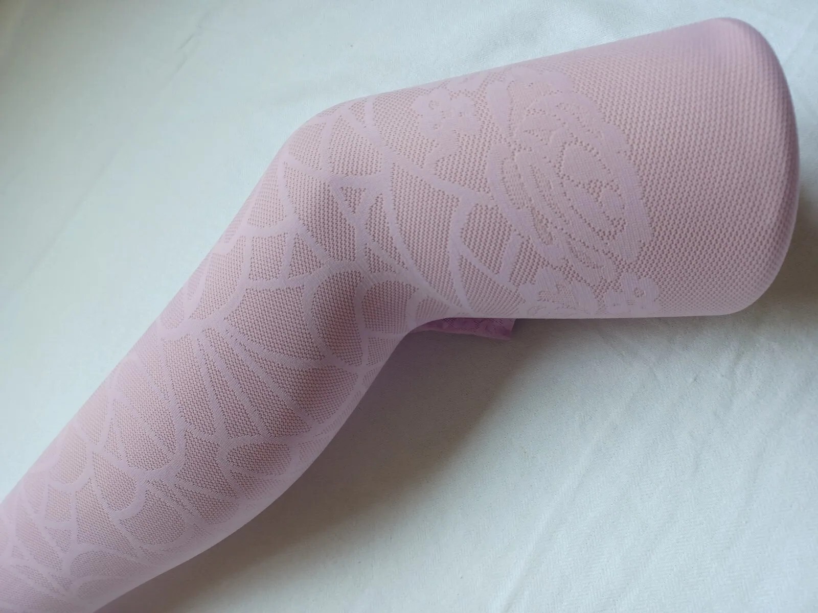 Ladies Quality Spanish Platino Floral & Fine Fishnet Pattern Tights ...