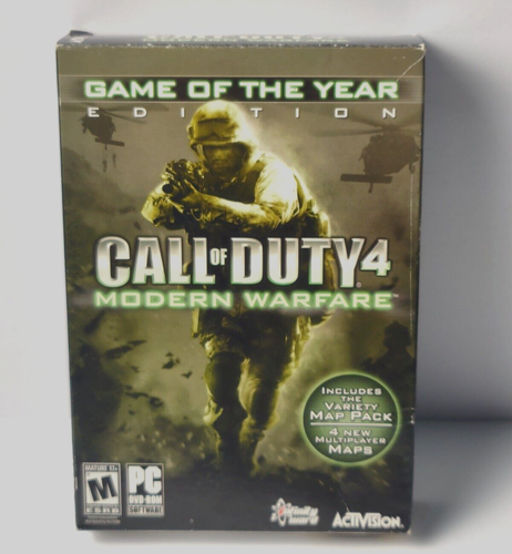 COD Call of Duty 4: Modern Warfare Game of the Year Edition PC CIB | eBay