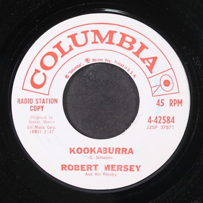 ROBERT MERSEY: kookaburra / rain on the roof COLUMBIA 7" Single 45 RPM ...