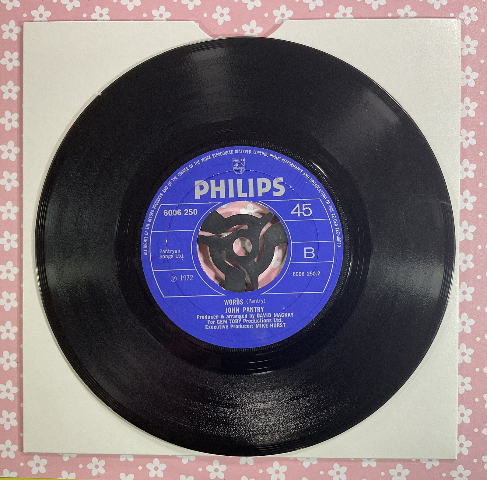 John Pantry, Net Of Concern / Words Label: Philips, Vinyl, 7inch Single ...