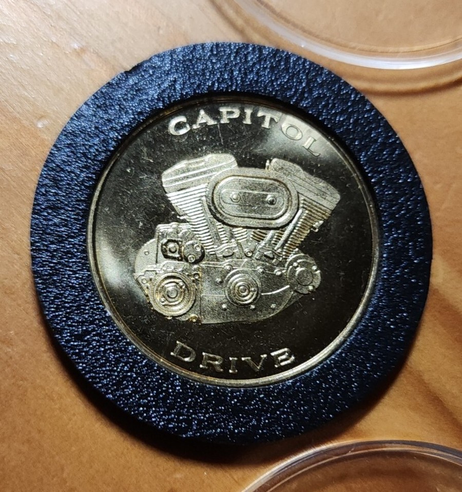 Harley Davidson 100th Anniversary Capitol Drive Coin - Motorcycle Coin ...
