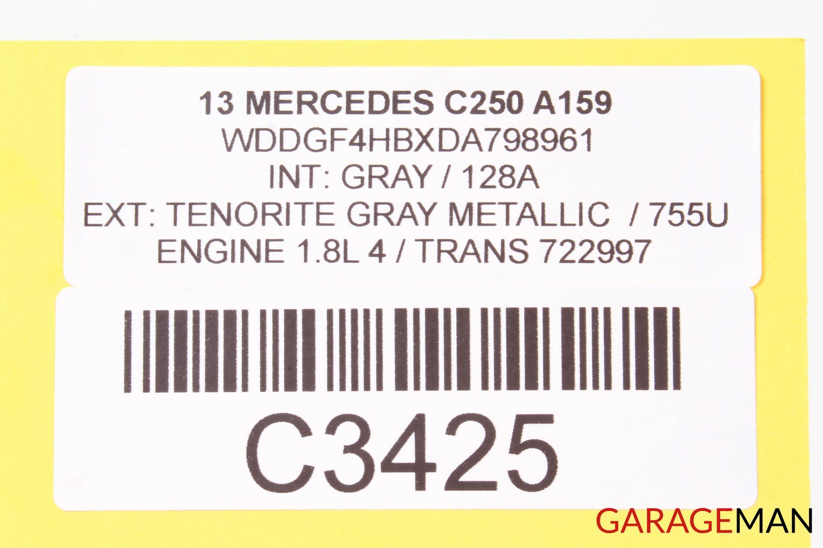 08-15 Mercedes W204 C250 Power Steering Reservoir Tank 0004602983 OEM ...