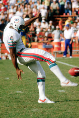 Reggie Roby Miami Dolphins punts the ball v Los Angeles Rams- Football ...