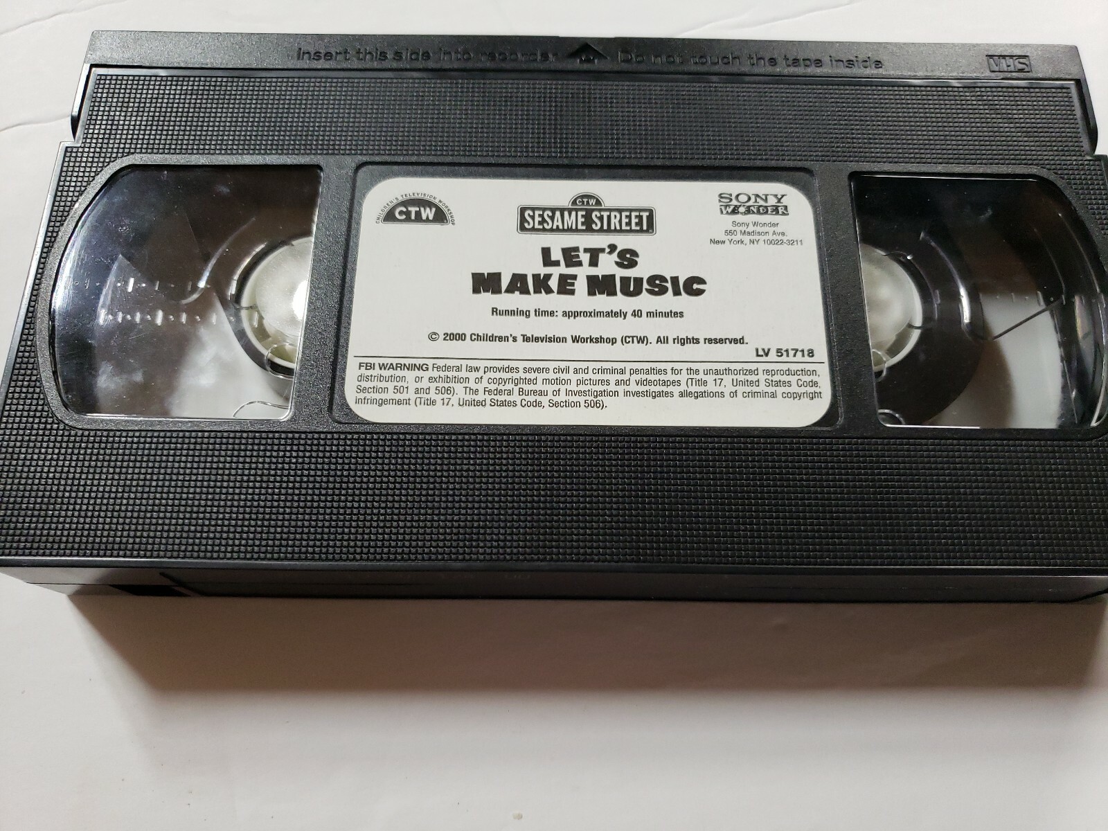 SESAME STREET: LET'S MAKE MUSIC VHS VIDEO, LEARN ABOUT RHYTHM, CAST OF ...