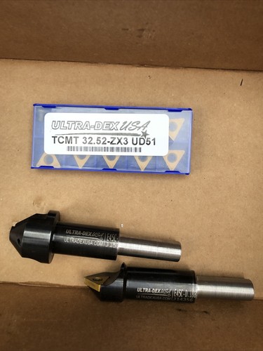 ULTRA-DEX TCMT 32.52-ZX3 UD51 Carbide inserts(10 pcs),E45C-D-188 Tool ...