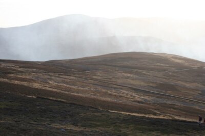 Photo 6x4 Track junction and view to Whups Craig Burn of Leuchary Track ...