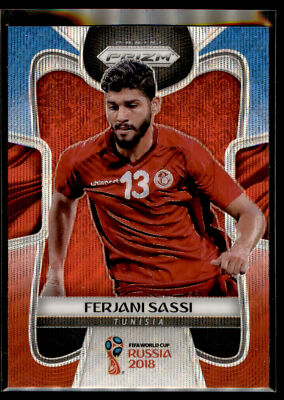 2018 Panini Prizm World Cup RED BLUE WAVE #288 Ferjani Sassi - Tunisia ...