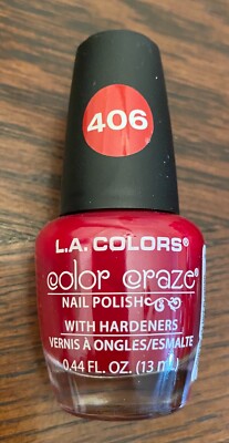 LA Colors Color Craze Nail Polish - 13ml 0.44oz - #406 Hot Blooded NEW ...
