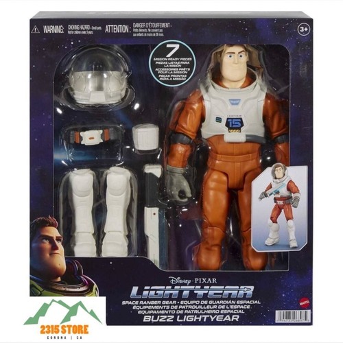Disney Pixar Lightyear 2022 Space Ranger Gear Buzz Lightyear Figure ...
