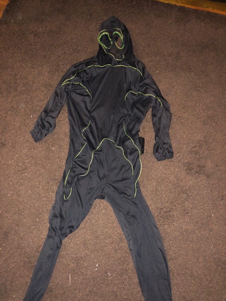 Halloween Costume Floating Alien Light Up Morphsuit Glows or Blinks ...