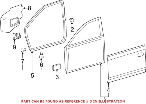 NEW OEM 2002-2023 TOYOTA LH/RH FRONT/REAR Door Shell Pad Insulation ...