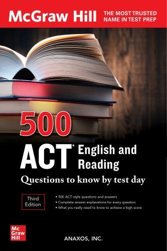 500 ACT English and Reading Questions to Know by Test Day, Third ...