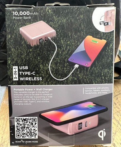 Limitless PowerPro Go Portable Power 3-in-1 USB Type-C Wireless Power ...