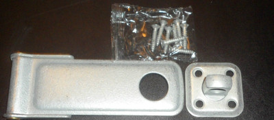 6" Galvanized Steel Latching Rotating Post Safety Hasp / INDUSTRIAL ...