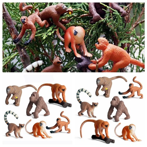 Figurine Simulation Wild Animal Lifelike Monkey Model Simulation Gibbon ...