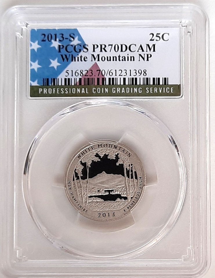 2013-S Clad Proof White Mountain NP-ATB Quarter-PCGS PR 70 DCAM | eBay