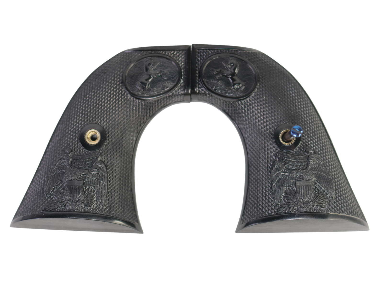 Colt Single Action Army Eagle Grips With Blue Nitride Hardware | eBay