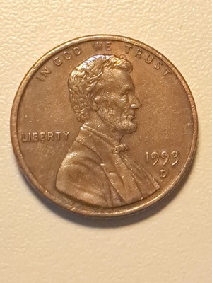 1993 D ddo error wide AM penny | eBay