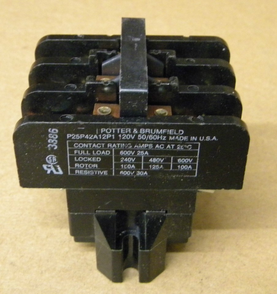 POTTER & BRUMFIELD P25P42A12P1 CONTACTOR | eBay