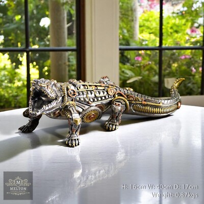 Steampunk Gothic Clockwork Style Crocodile Alligator Croc Decorative ...