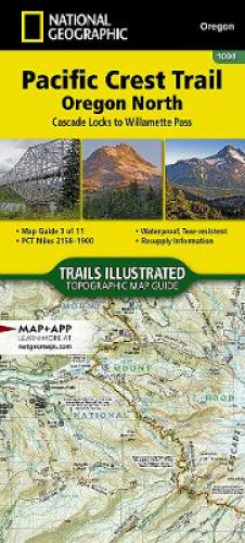 Pacific Crest Trail: Oregon North Map [Cascade Locks to Willamette Pass ...