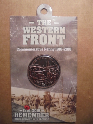 WW1 WESTERN FRONT 1916-2016 PENNY/COIN. | eBay