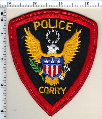 Corry Police (Pennsylvania) 2nd Issue Shoulder Patch from the 1980's | eBay