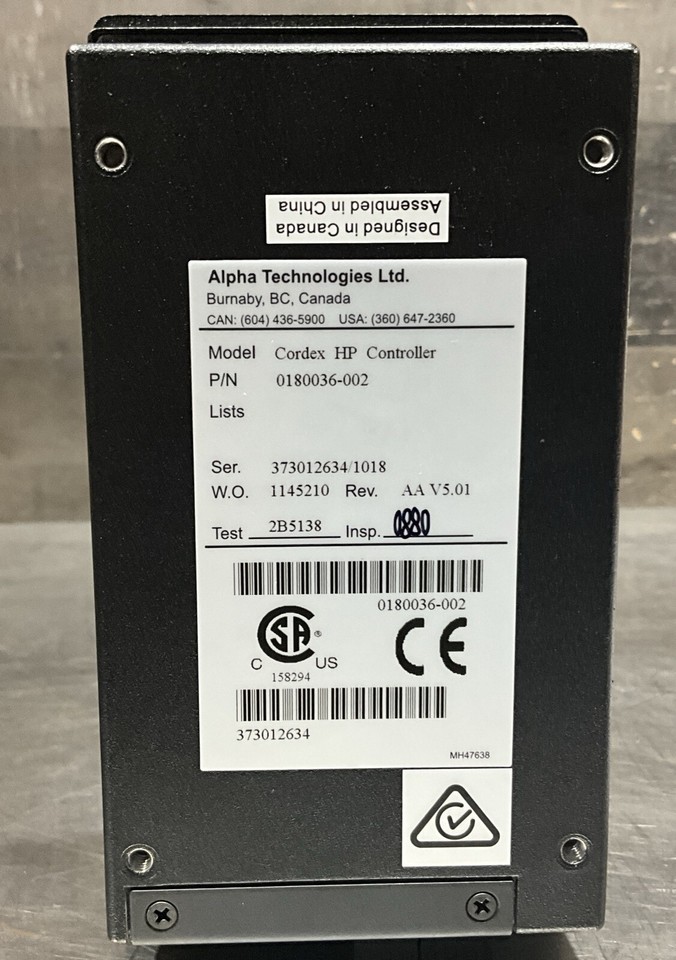 ALPHA TECHNOLOGIES P/N: 0180036-002 Cordex HP Controller Nos Surplus | eBay