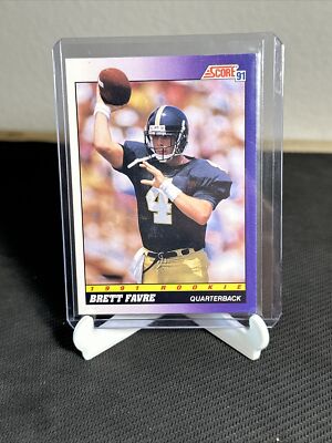 1991 Score Brett Favre Rookie Card RC #611 Falcons | eBay