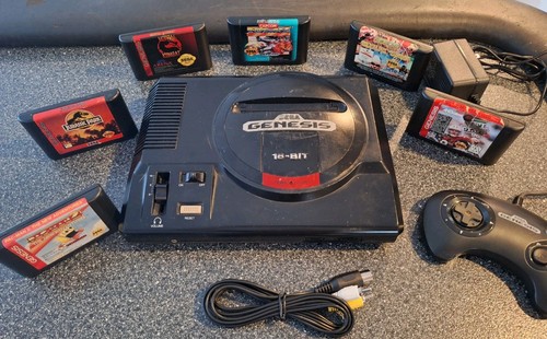 Sega Genesis Model 1 Console Bundle Lot of Games CLEAN TESTED WORKING ...