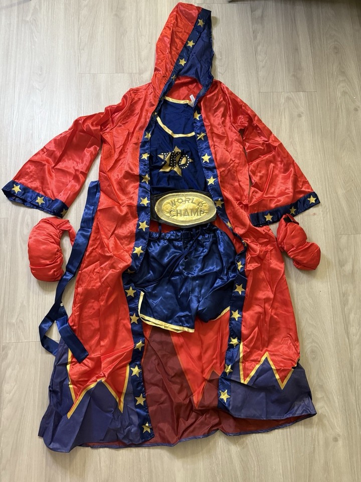 Boxer Girl Champ Costume Knockout Dress Up Halloween Adult Medium | eBay