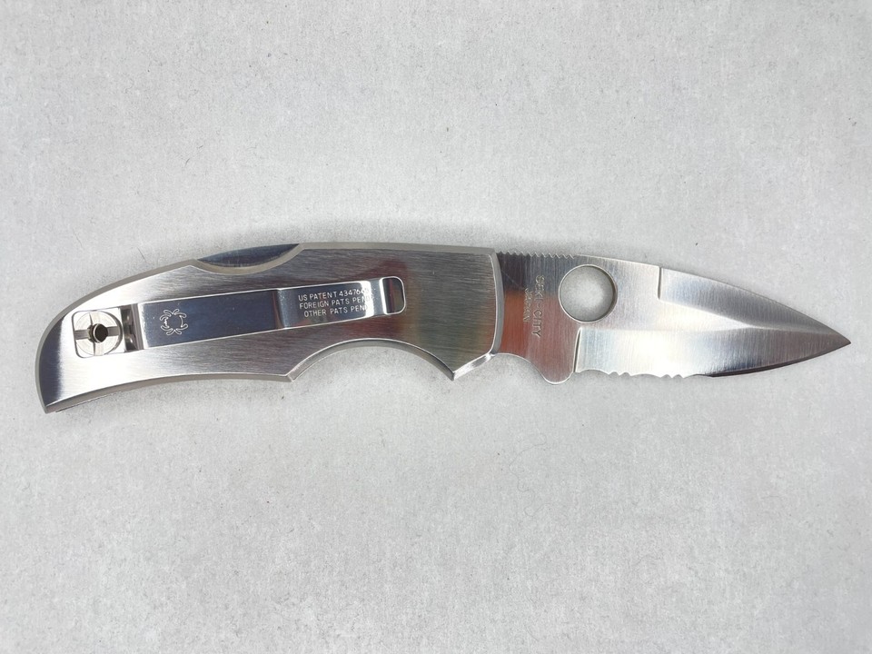 RARE Spyderco Native 1 Stainless Steel AUS-10 C41PS Discontinued ...
