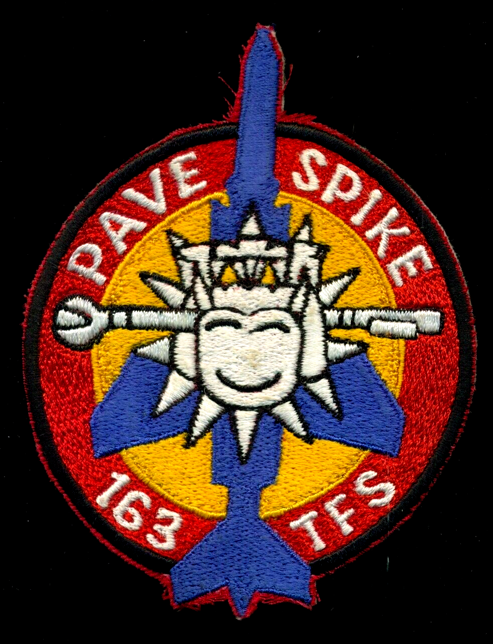 USAF 163rd Tactical Fighter Squadron PAVE SPIKE Patch N-26 | eBay