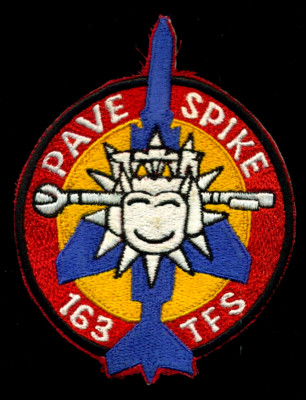 USAF 163rd Tactical Fighter Squadron PAVE SPIKE Patch N-26 | eBay