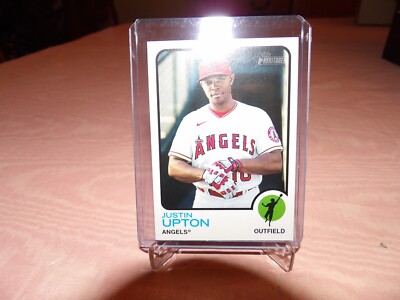 Justin Upton 2022 Topps Heritage Baseball Card Mint Condition Angels ...