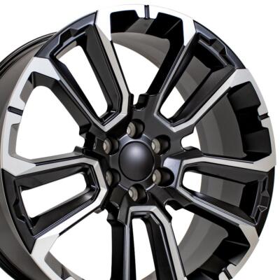 24 inch Satin Black Milled 95475 Rim Fits Escalade GMC Sierra Yukon | eBay