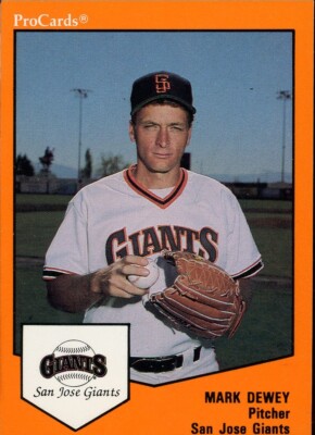 1989 ProCards San Jose Giants MARK DEWEY RC GIANTS GRAND RAPIDS TX | eBay