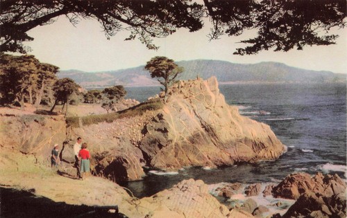 Postcard 17 Mile Drive on the Monterey Peninsula, California Coastline ...