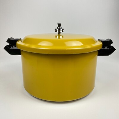 Presto 12 Qt Pressure Cooker Canner Model 01/CAA12H Yellow Harvest Gold ...