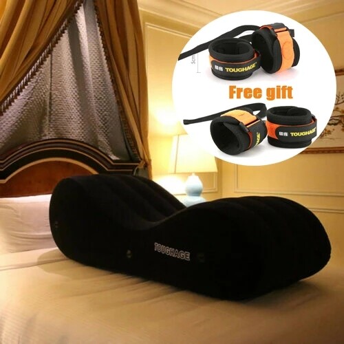 TOUGHAGE Inflatable Sofa Bed Love Position Chair Pillow Cushion for ...