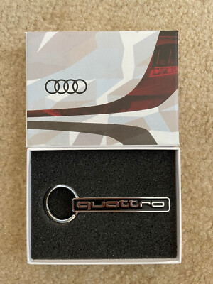 New Audi Key Ring With Audi Quattro Stainless Steel | eBay