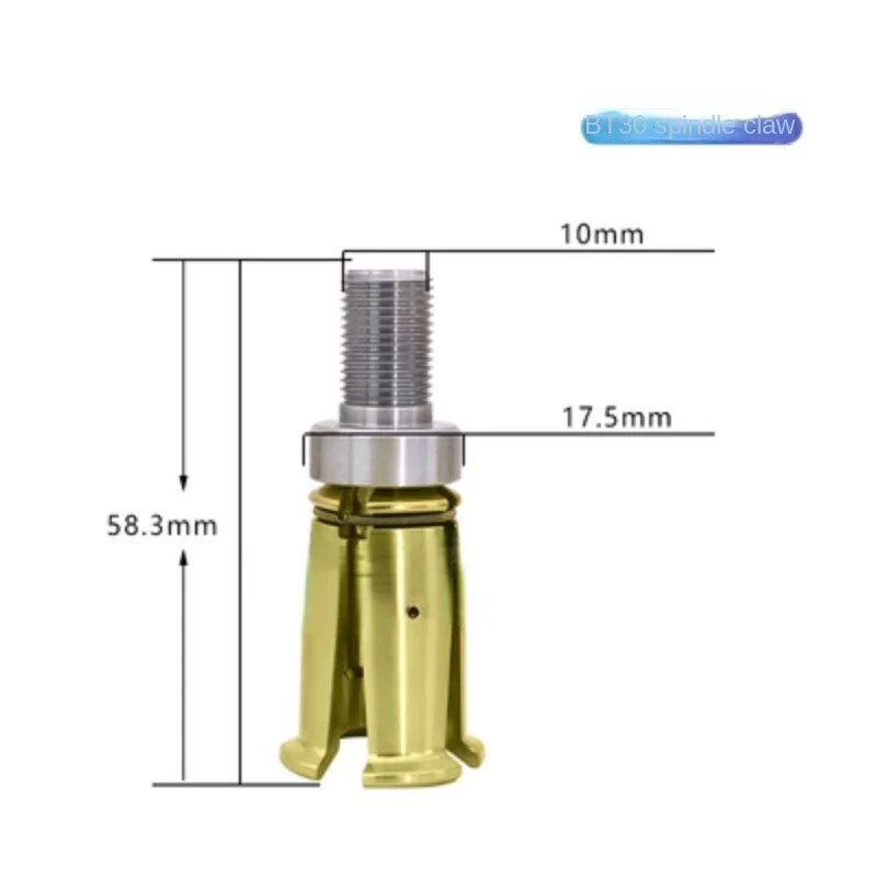 BT30 BT40 External and Internal Teeth CNC Claw Machine Tool Spindle ...