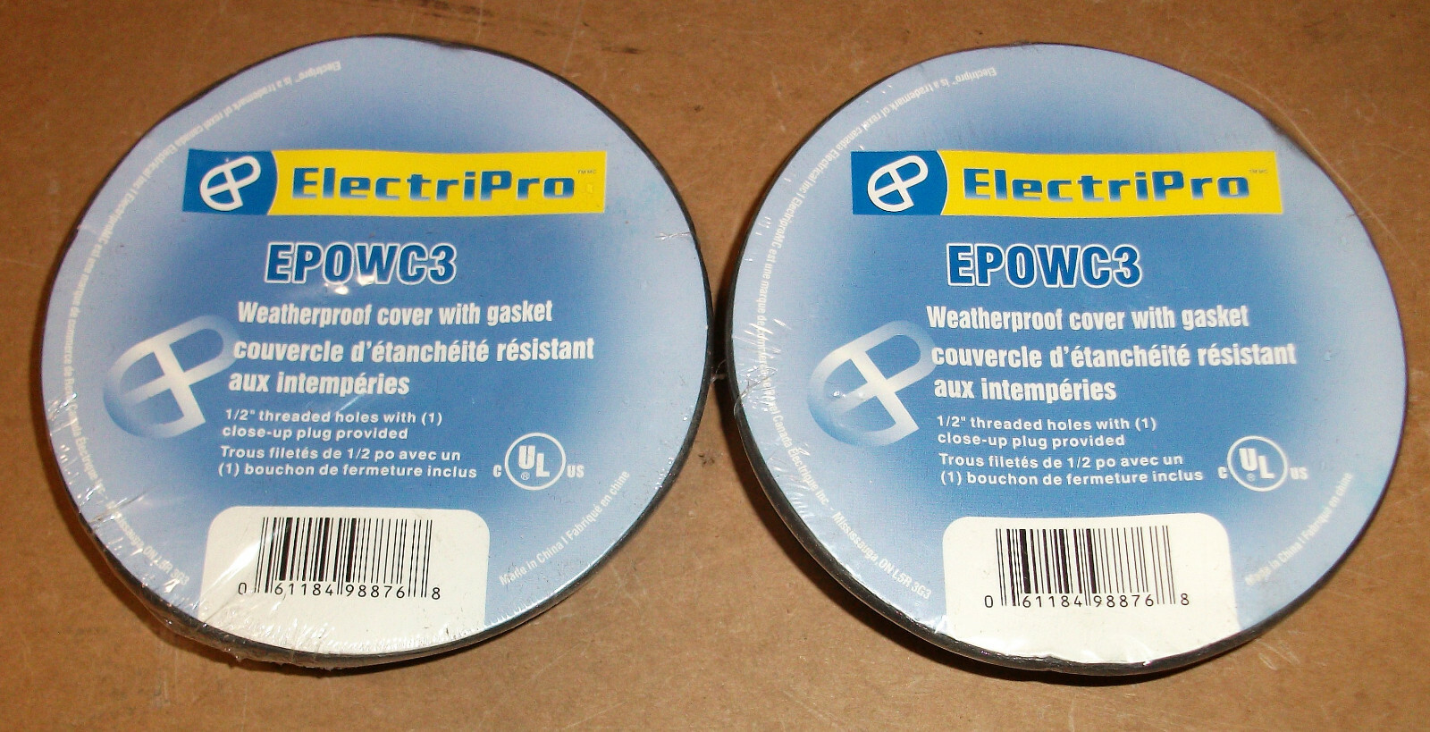 2 PCS ELECTRICAL ROUND OUTDOOR ELECTRIPRO EPOWC3 WEATHERPROOF COVER ...