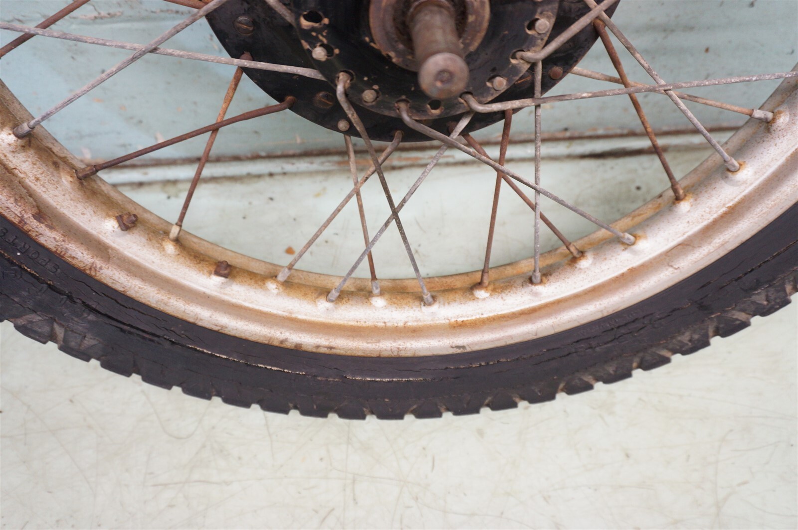 1952 Matchless G9 AJS Model 20 500cc Twin AMC 500 *2692 Front Wheel ...