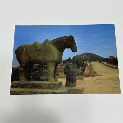 Qian Mausoleum Li Zhi Gao Zong Wu Ze Tian Horse Figure China 4x6 ...